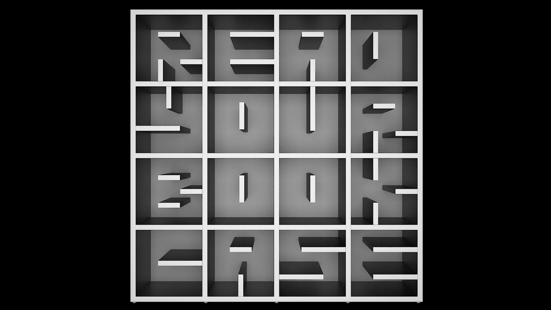 3D Bookshelf Read Your Book Case - TurboSquid 1831972