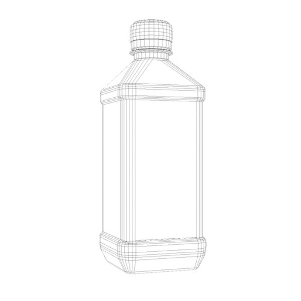 3d model fiji water bottle