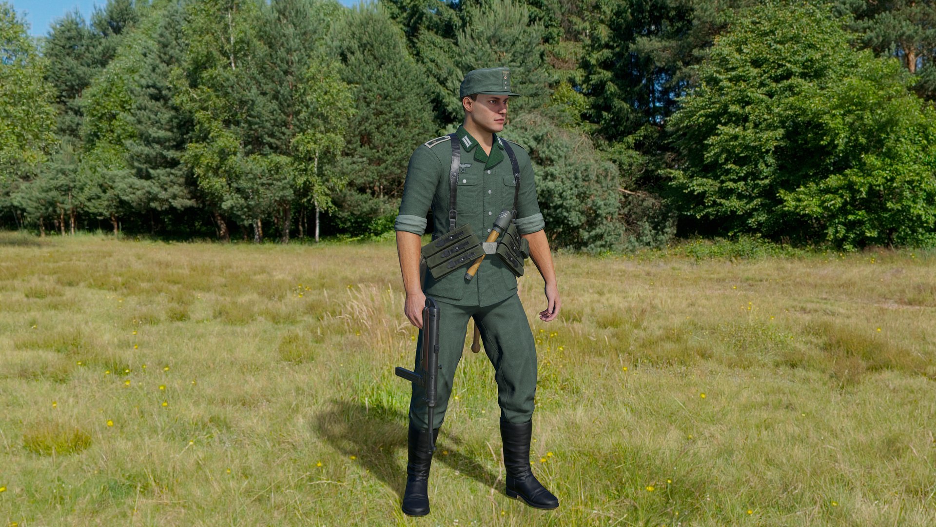 3D German Soldier World War 2 Model - TurboSquid 2418633