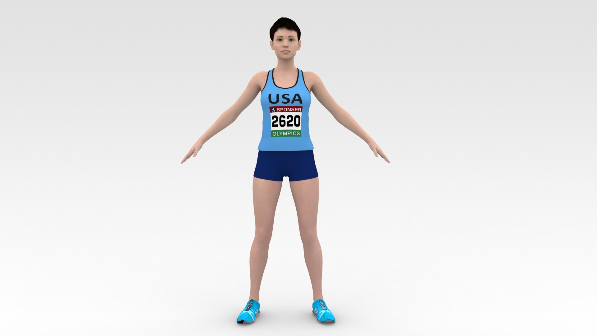 Athlete Runner 06 3D Model - TurboSquid 1816090