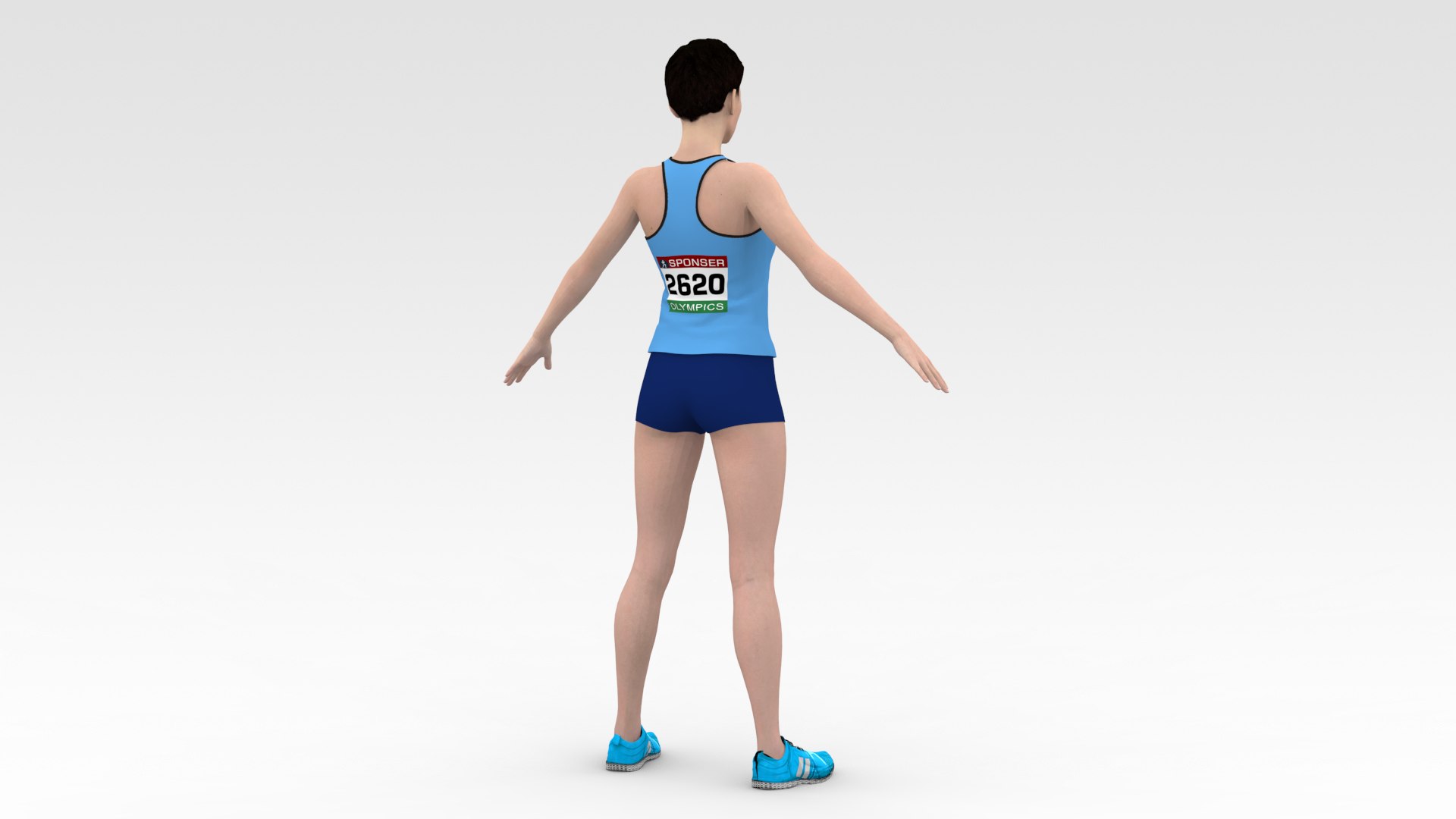 Athlete Runner 06 3D Model - TurboSquid 1816090
