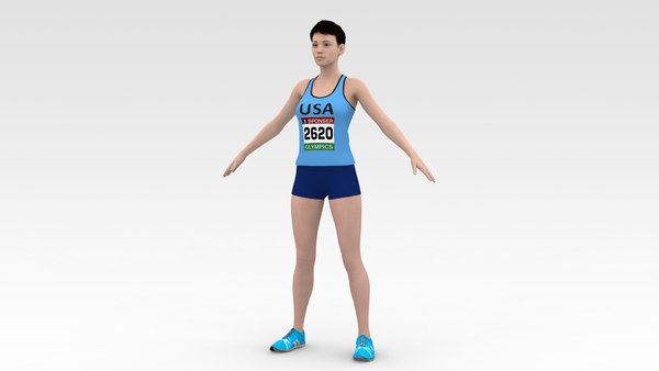 Athlete Runner 06 3D model - TurboSquid 1816090