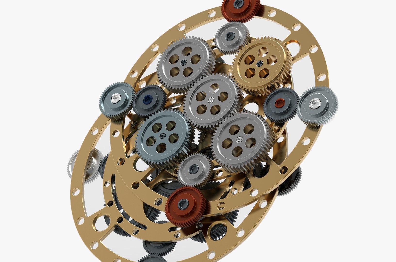 Gear Mechanism V 3D Model - TurboSquid 1250590