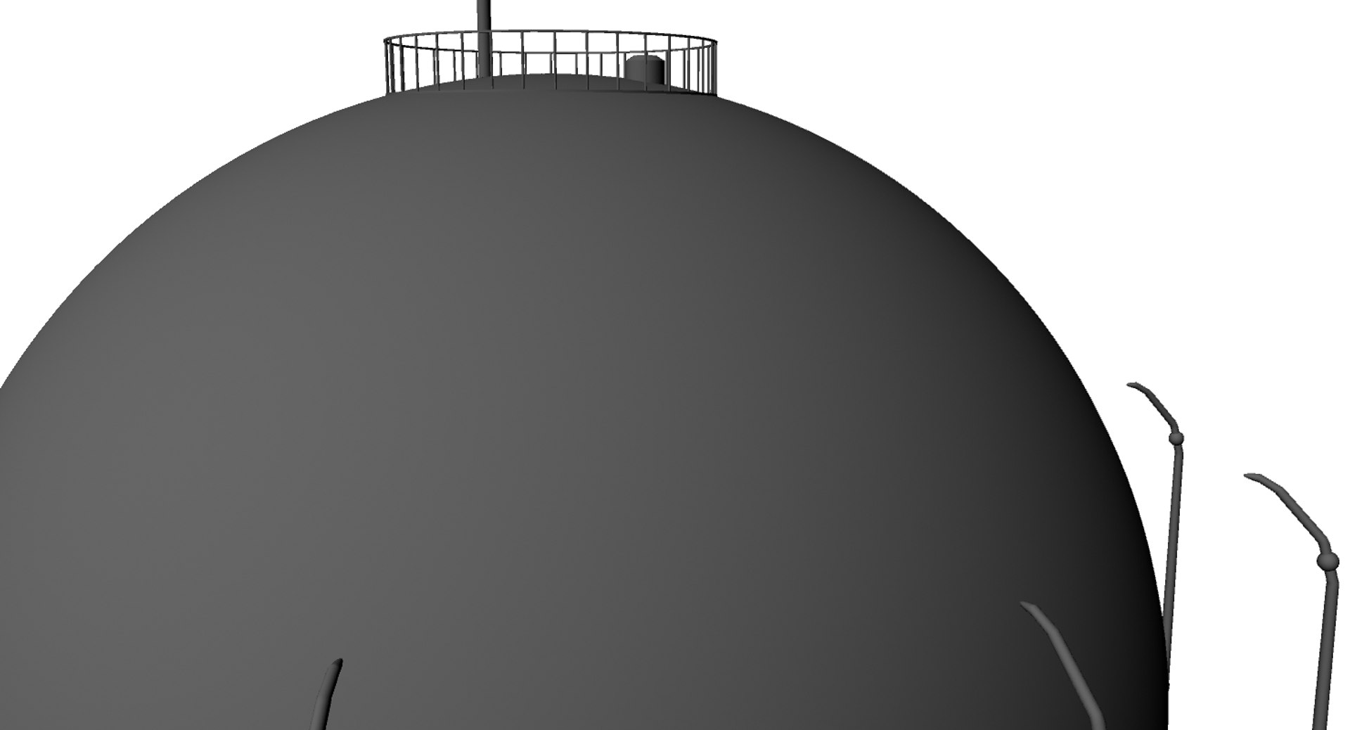 Liquid Oxygen Tank Lox 3d Model