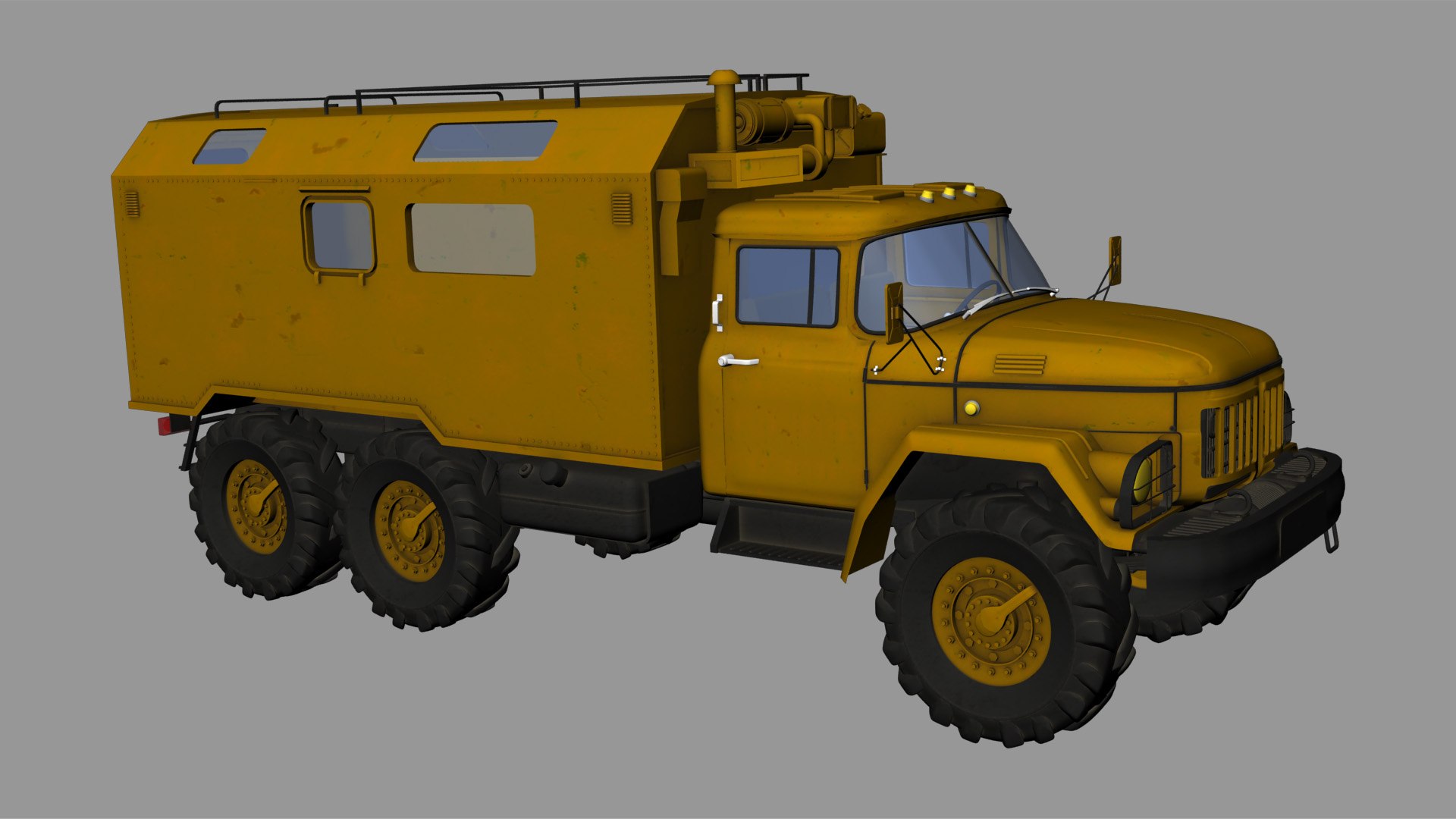 ZIL 131 KUNG orange 3D model - TurboSquid 1829151
