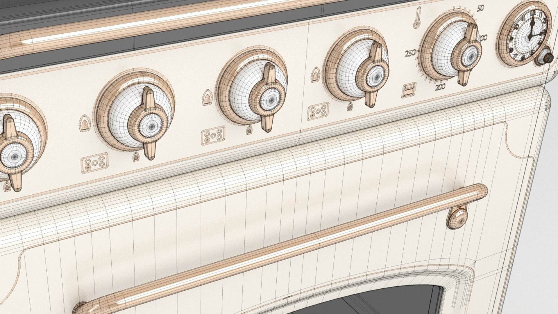 3D Gas Range Cooker Model - TurboSquid 1526269