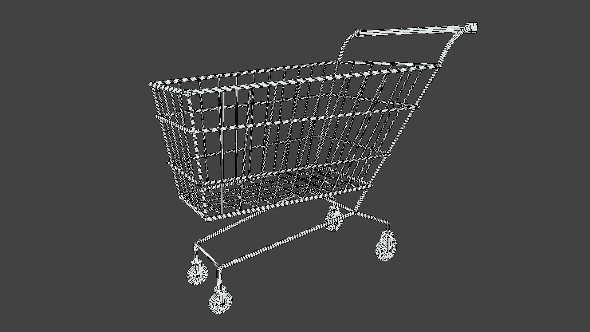 Low Poly Cartoon Super Market Cart 3D Model - TurboSquid 1841140