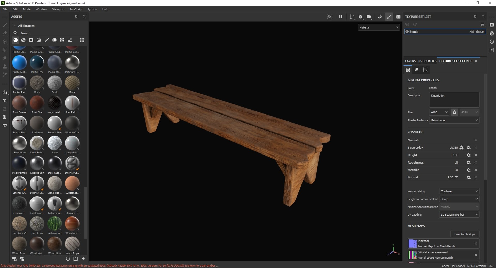 3D Bench Model - TurboSquid 2115331