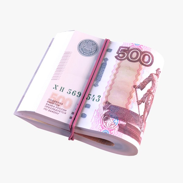 3D Bundle of Rubles 500 model - TurboSquid 1795482