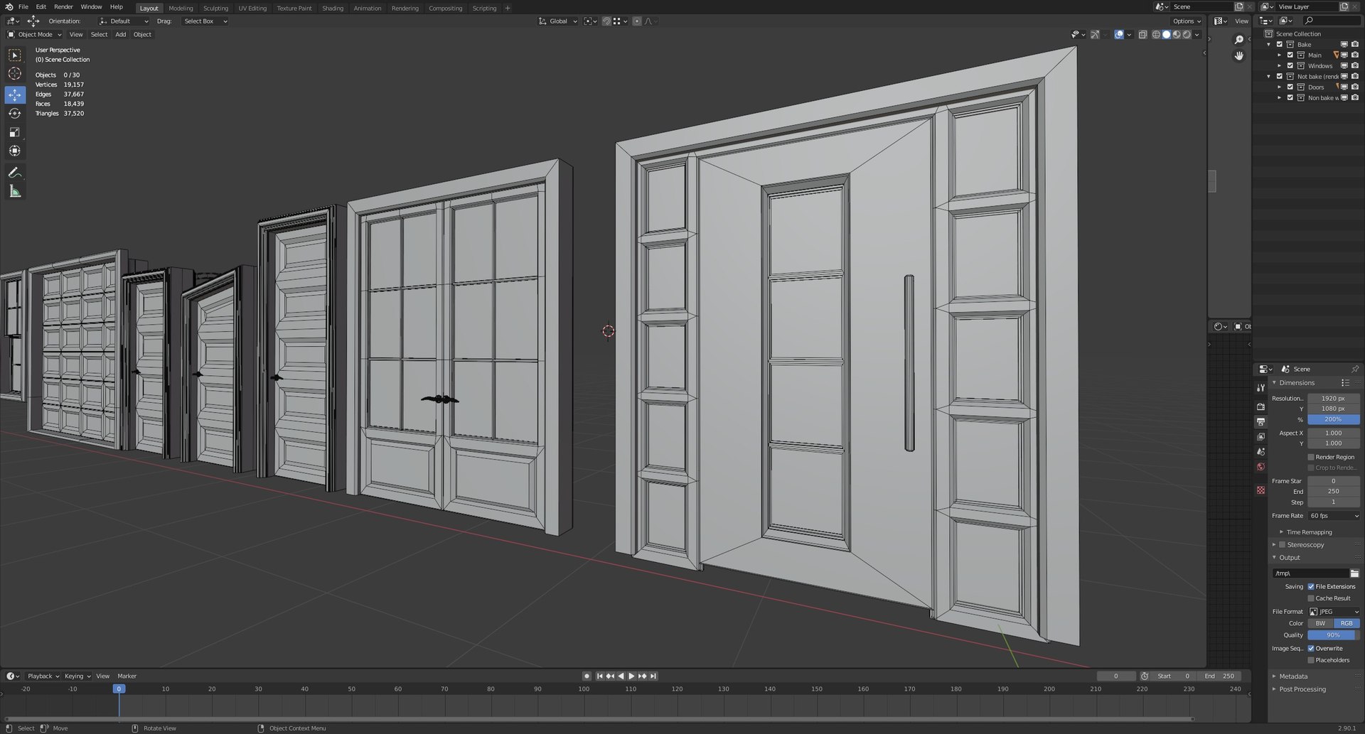 3D Blender House Door Window Model - TurboSquid 1640677