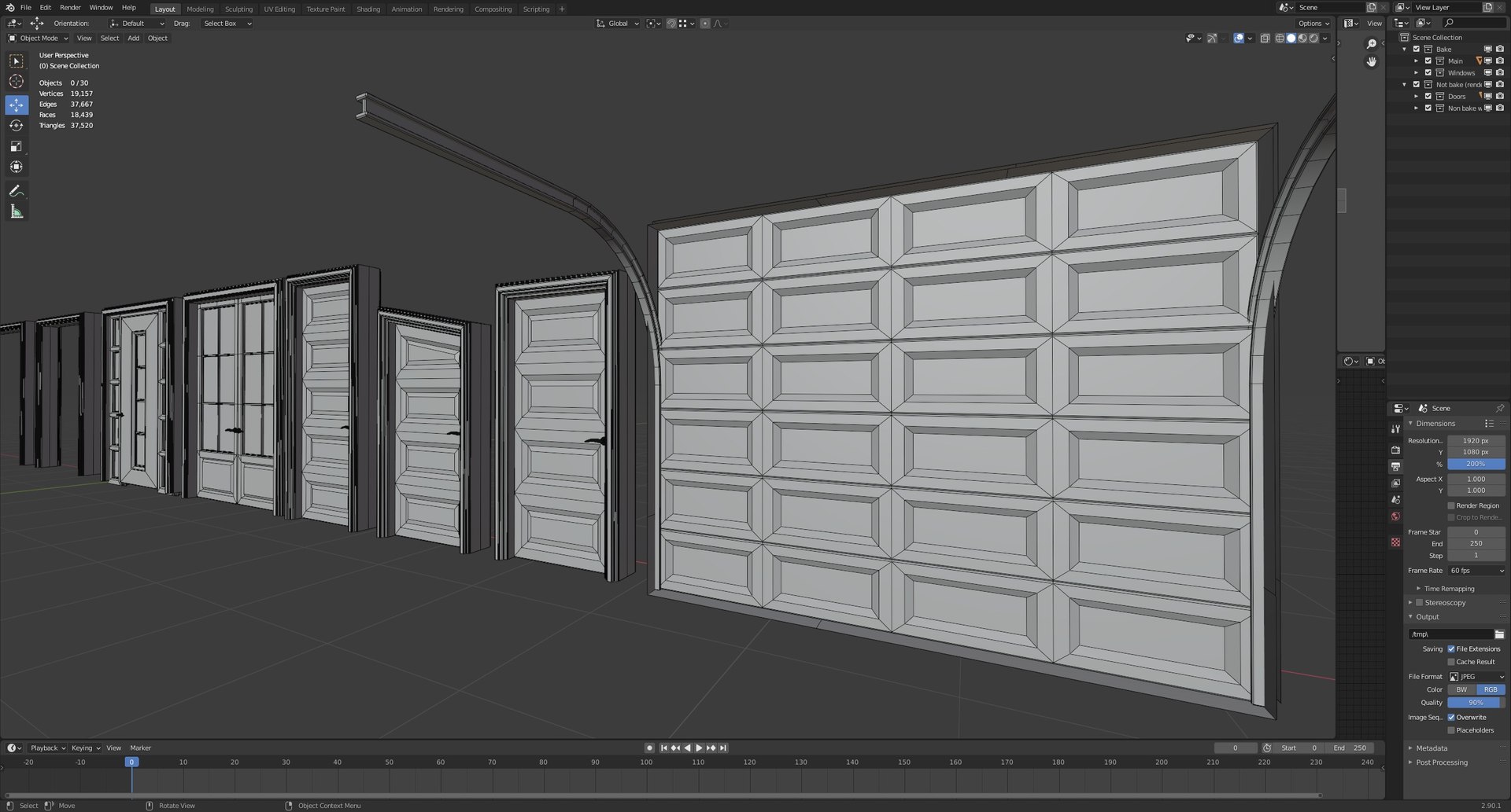3D Blender House Door Window Model - TurboSquid 1640677