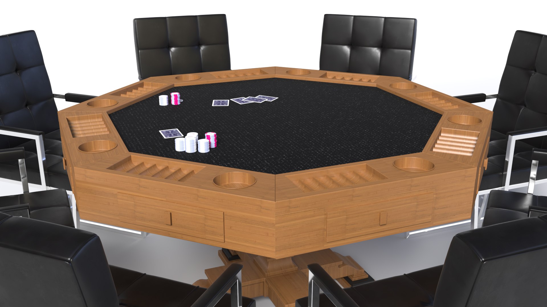 Poker Table Model - TurboSquid 1595865