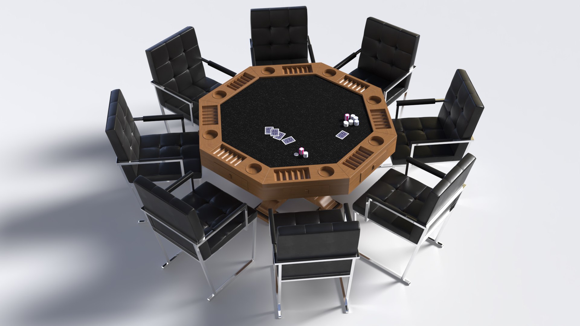 Poker Table Model - TurboSquid 1595865