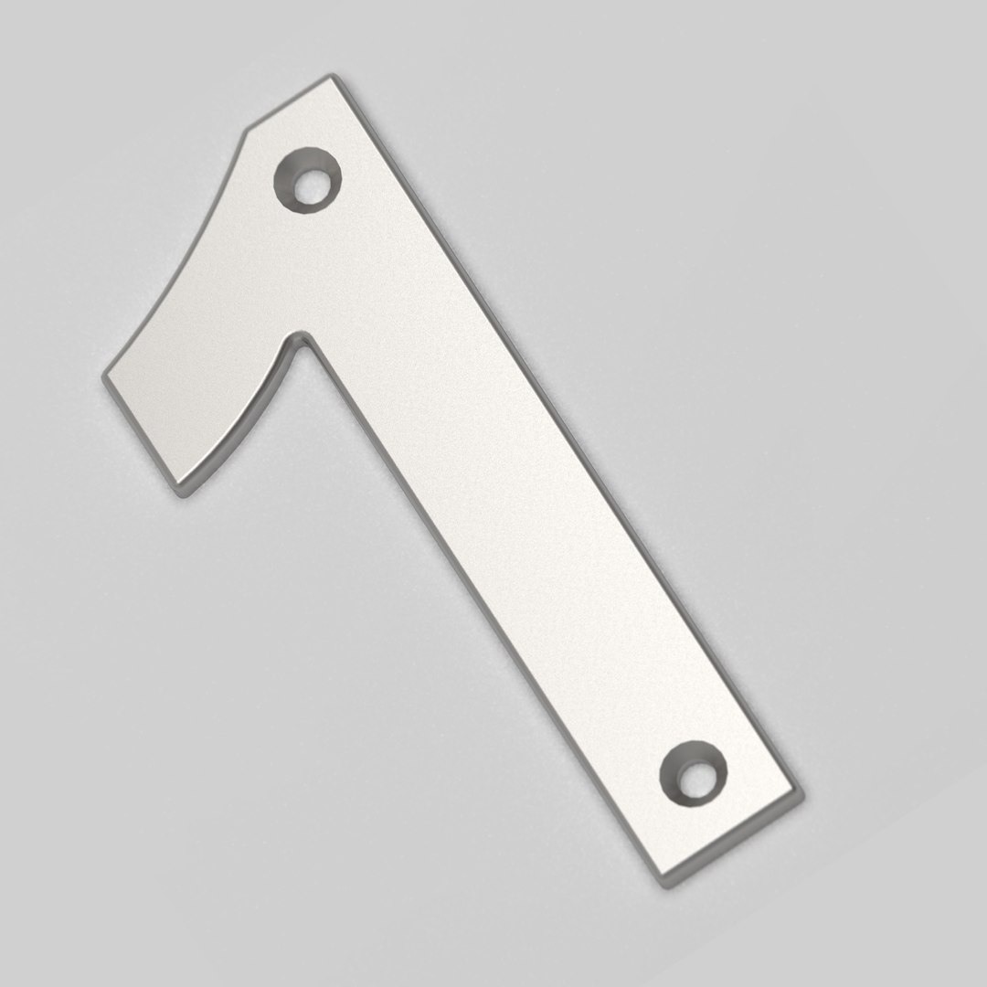 Number 1 3D Model - TurboSquid 2208982