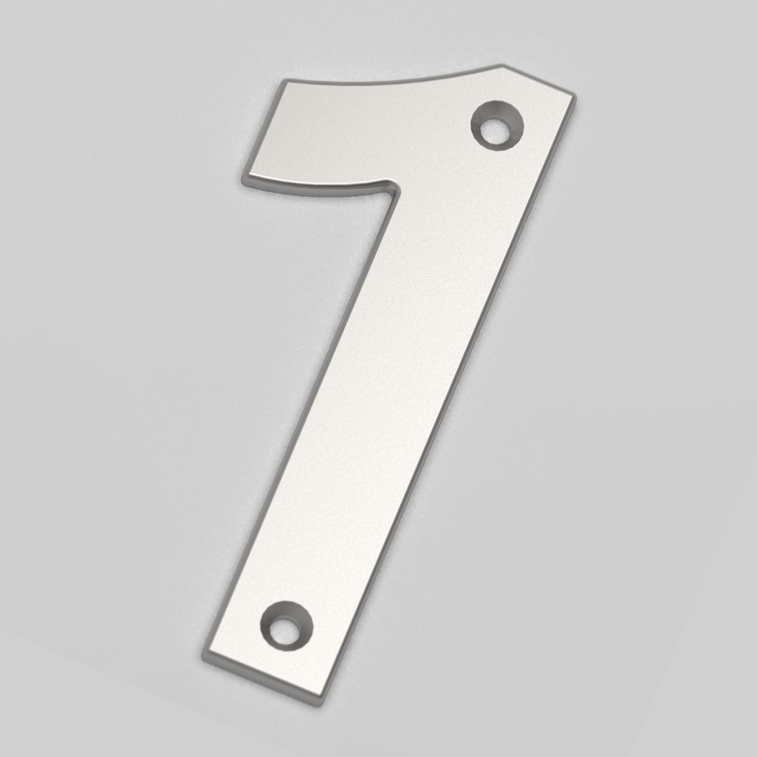 Number 1 3D Model - TurboSquid 2208982