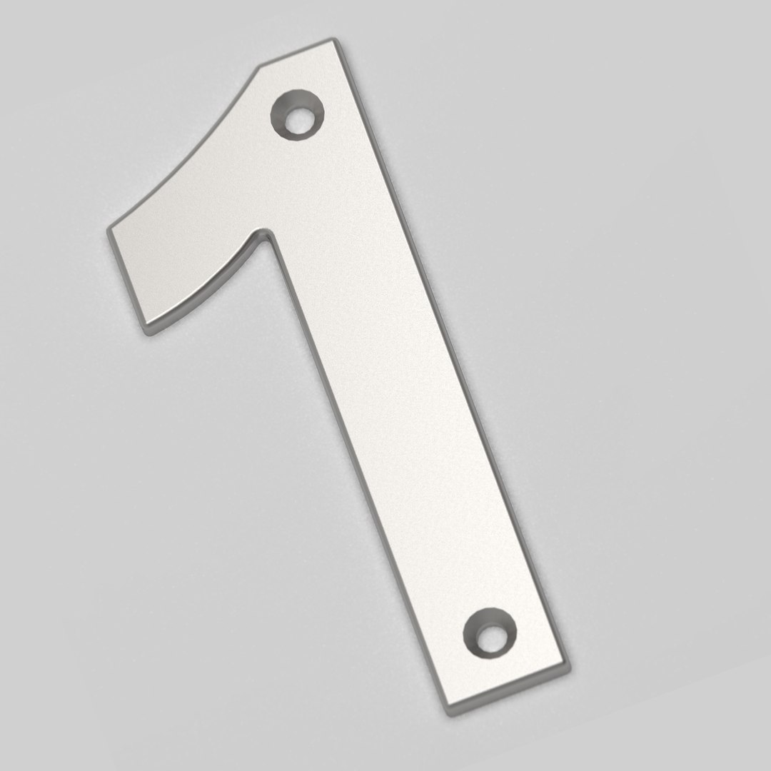 Number 1 3D Model - TurboSquid 2208982