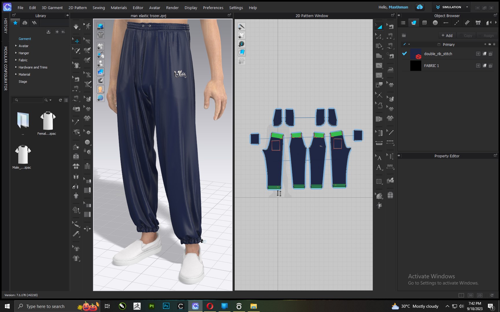 Trouser Elastic 3D Model - TurboSquid 2126750