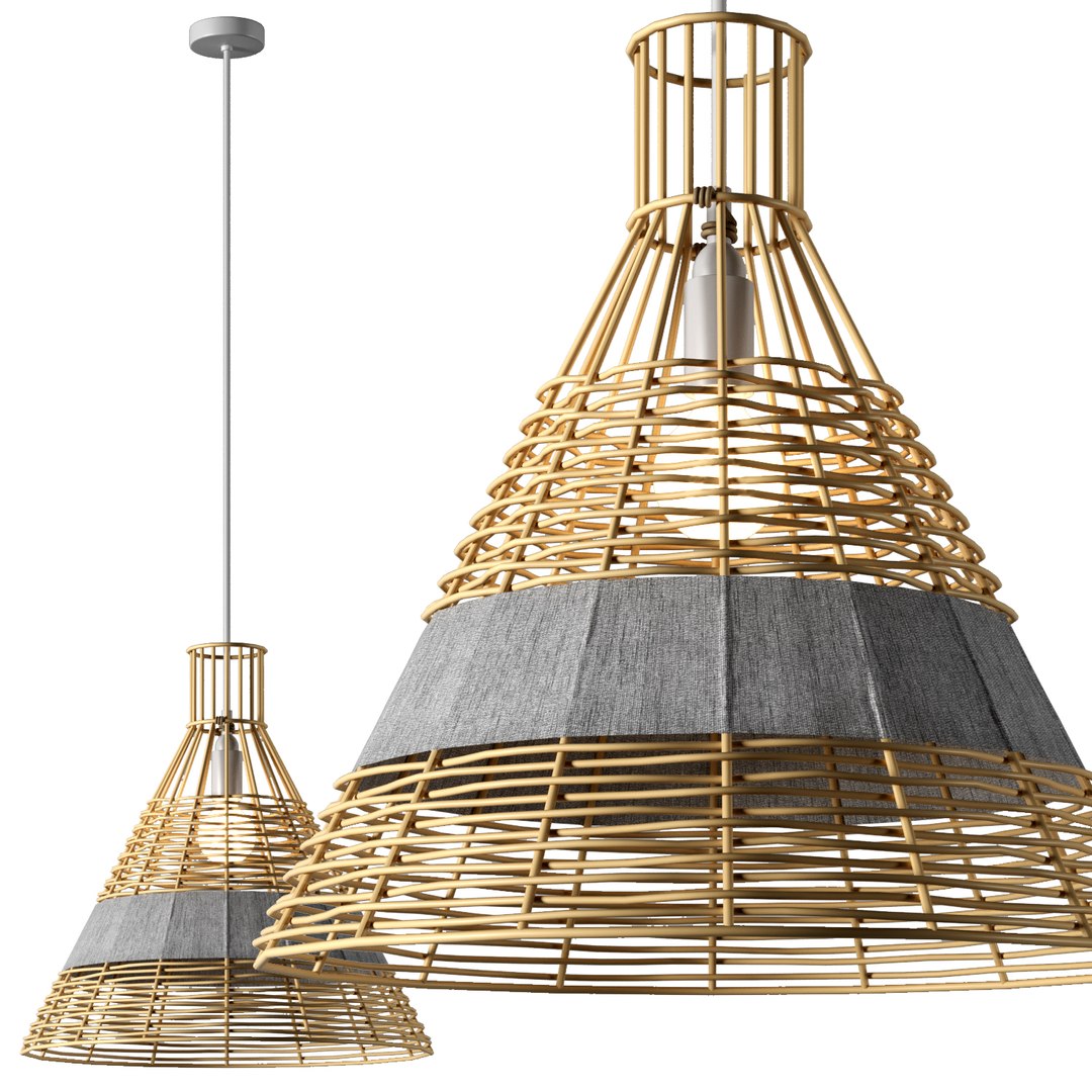 Wicker Light Wickerwork 3D Model - TurboSquid 1597626