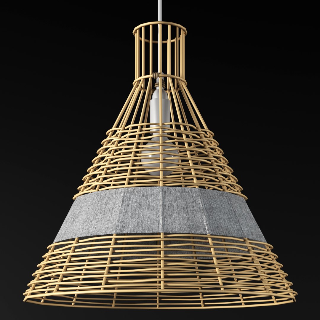 Wicker Light Wickerwork 3D Model - TurboSquid 1597626