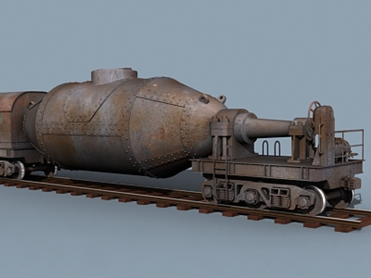 3d Model Torpedo Car Railroad
