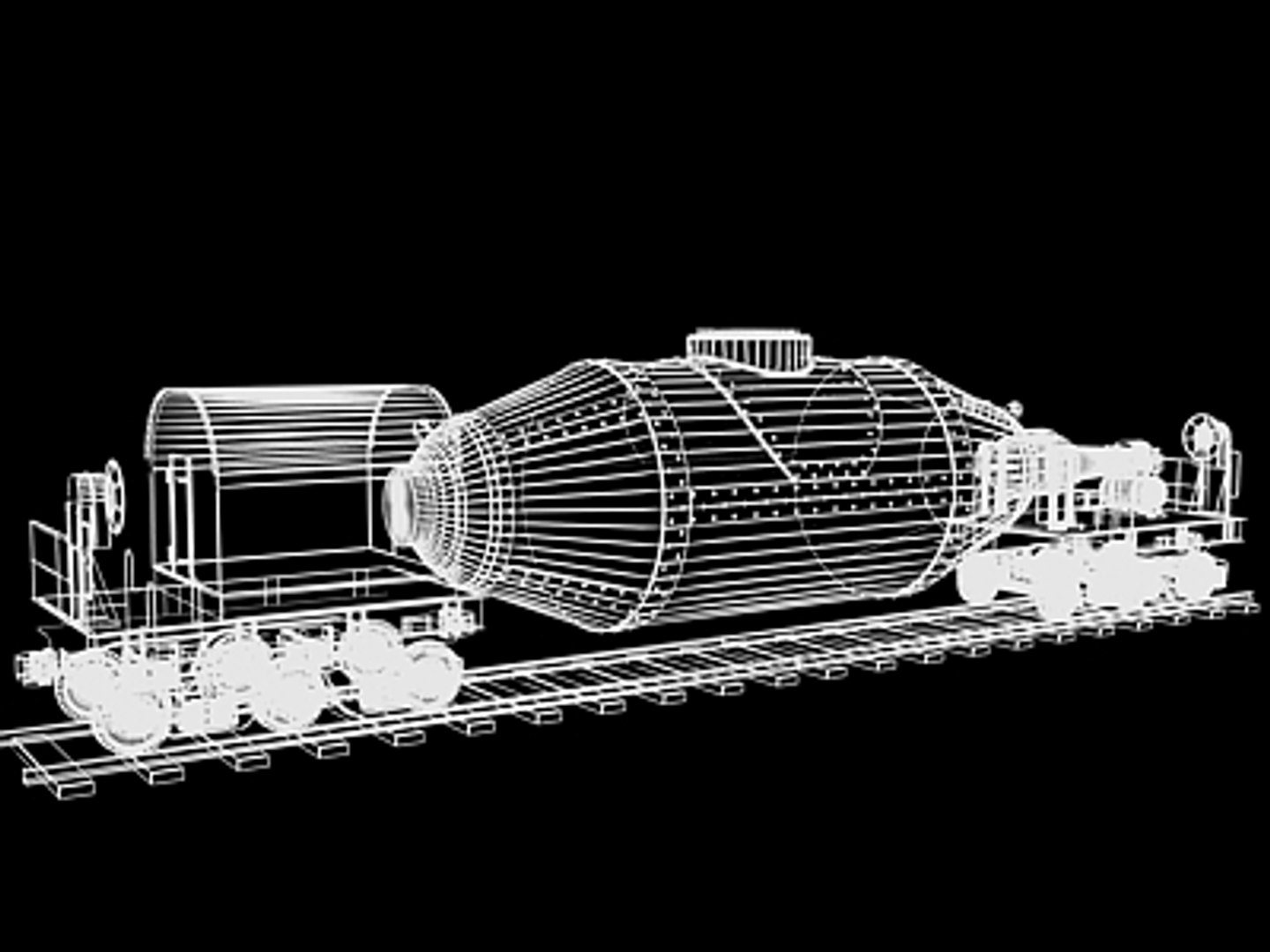 3d Model Torpedo Car Railroad