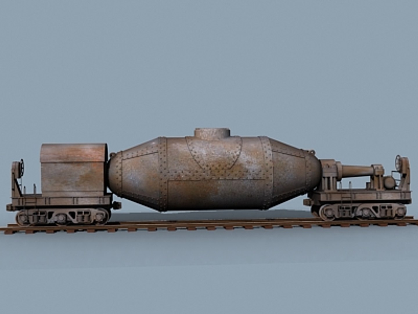 3d Model Torpedo Car Railroad
