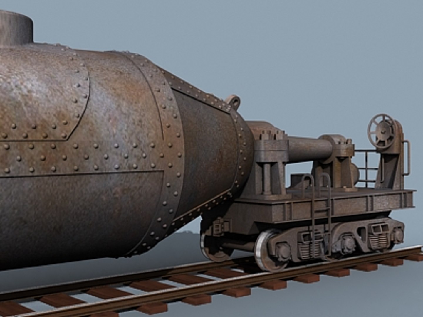 3d Model Torpedo Car Railroad