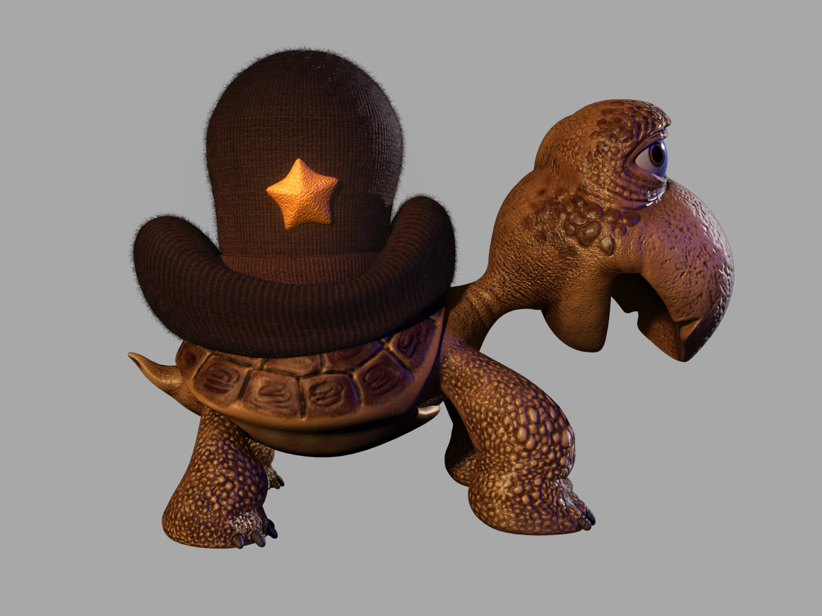 3d model turtle cartoon toon