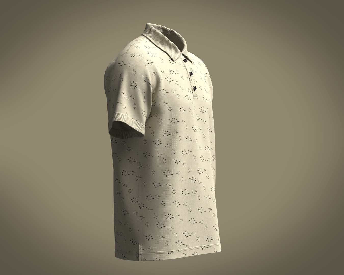 3D Model Polo Shirt-AOP - TurboSquid 1921311