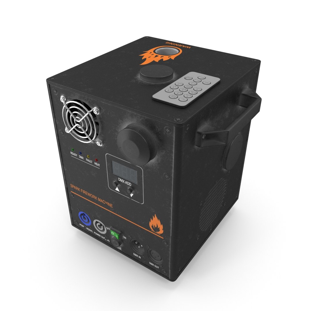 3D Model Spark Firework Machine PBR - TurboSquid 1831860