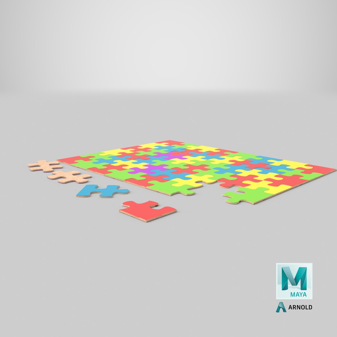 3D real jigsaw puzzle model - TurboSquid 1591498
