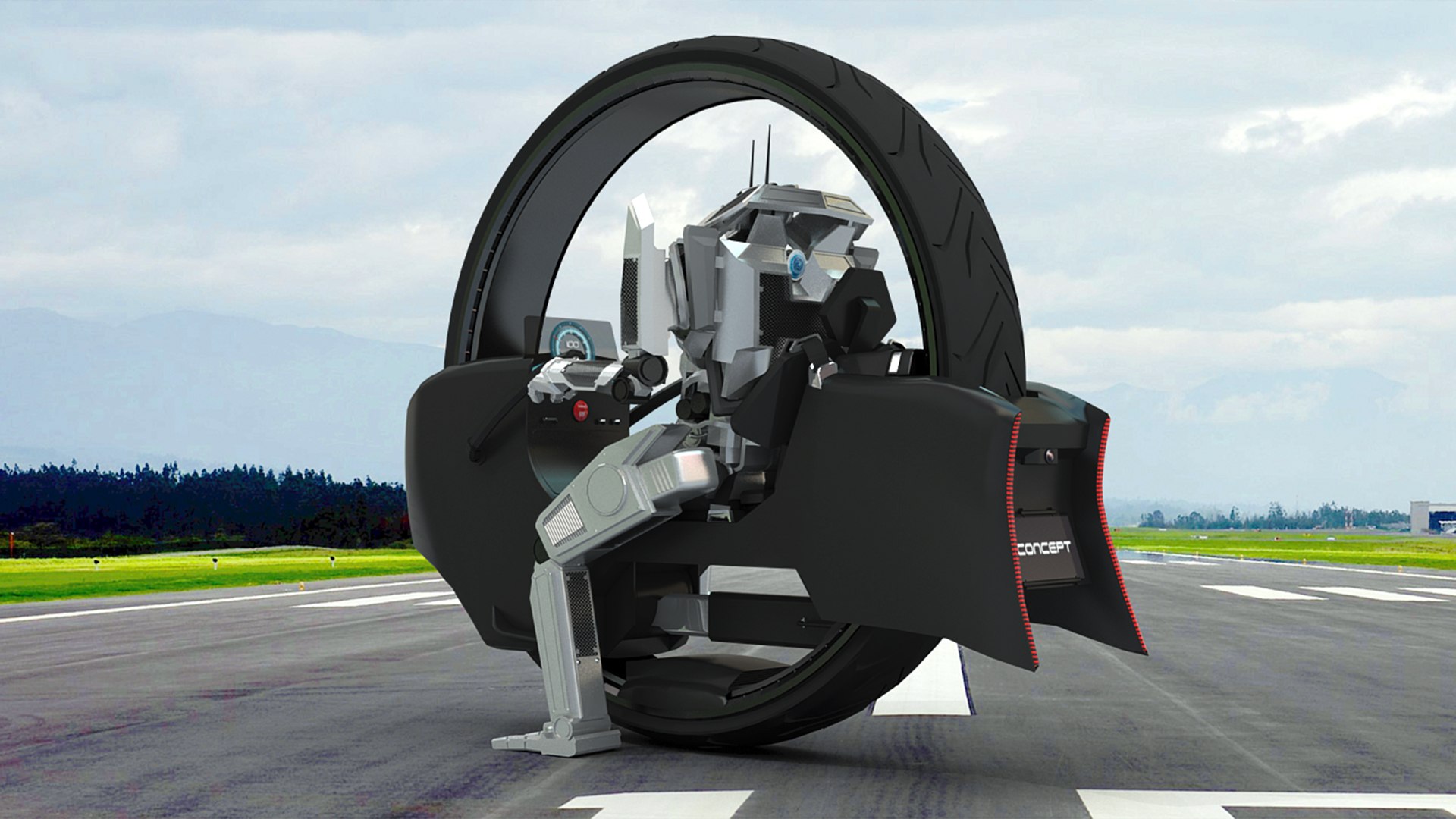 Wheel Motorcycle Sci-fi Concept 3D Model - TurboSquid 1432702