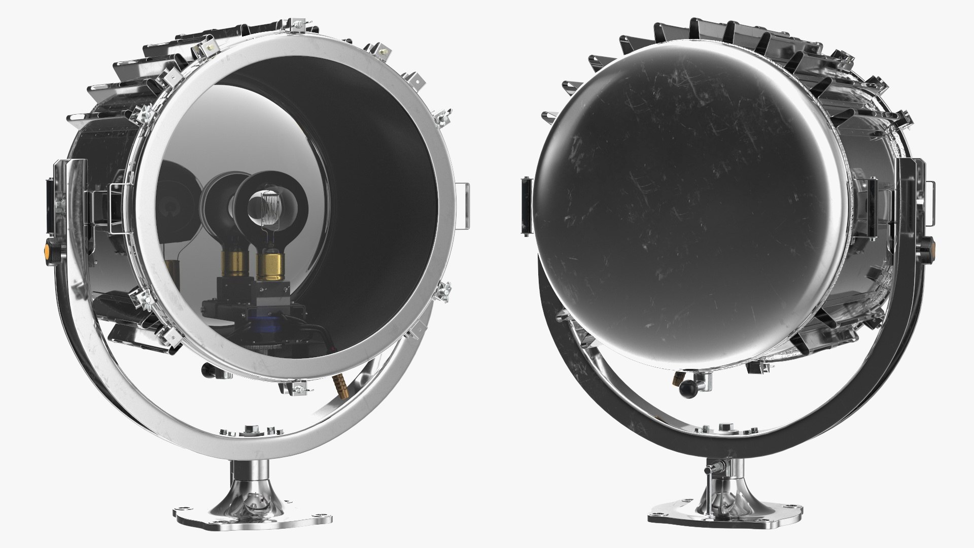 3D High Power Marine Suez Canal Searchlight Chrom - TurboSquid 1958541