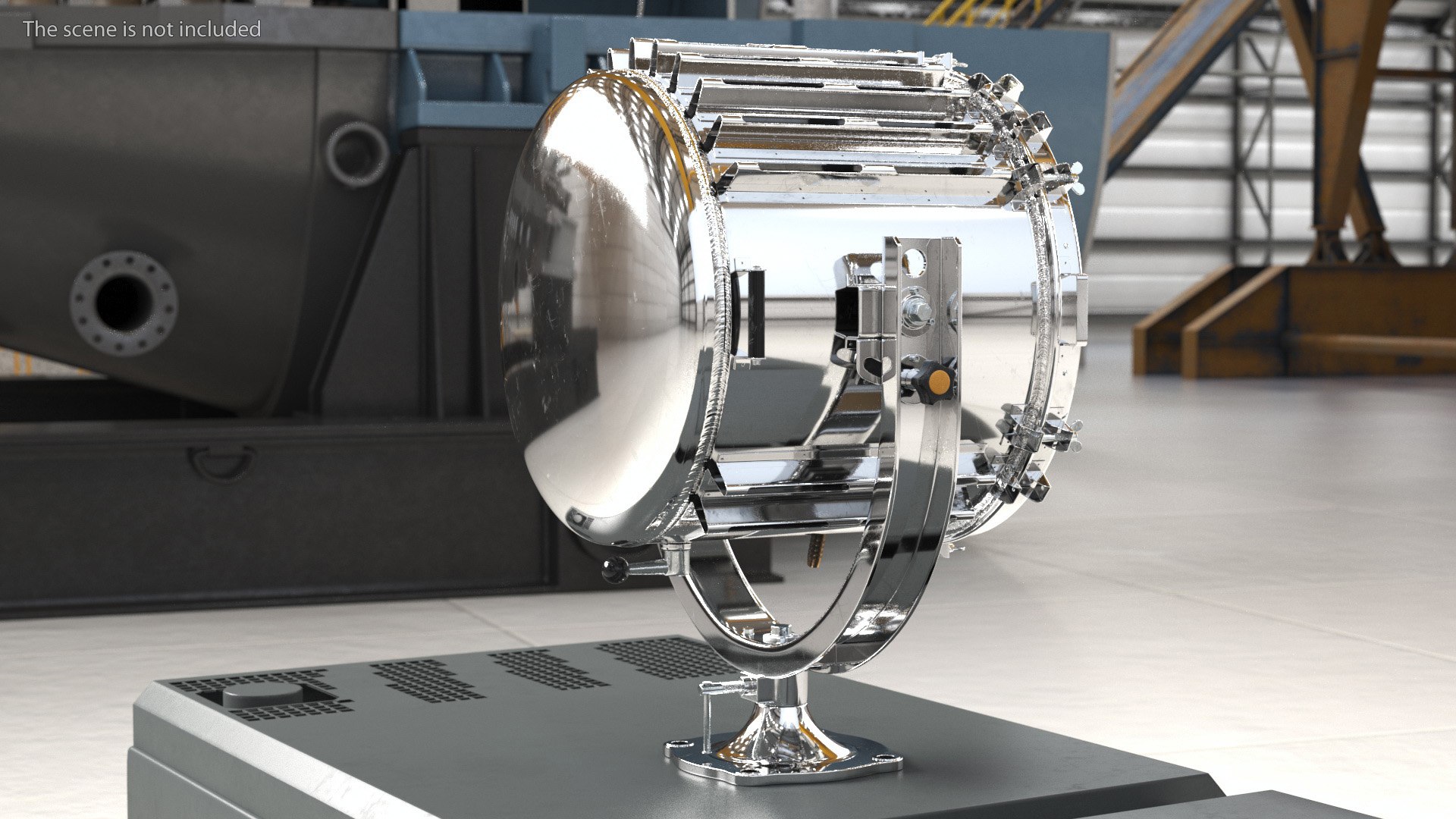 3D High Power Marine Suez Canal Searchlight Chrom - TurboSquid 1958541