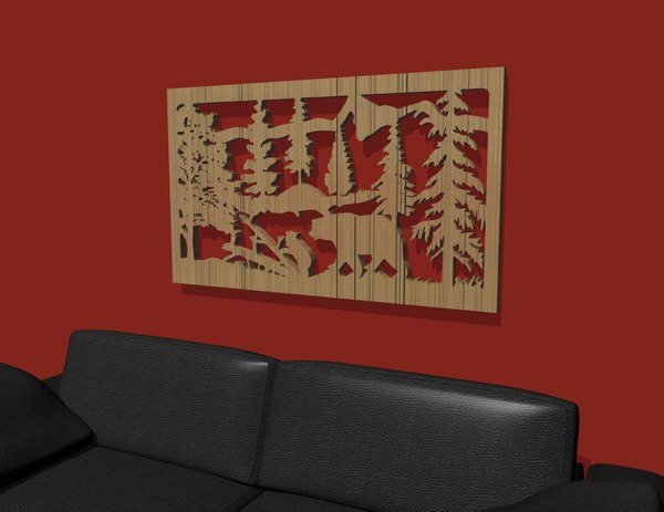 dxf decorative wall art