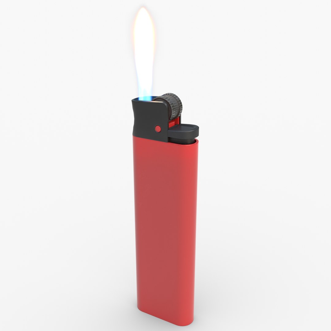 Lighter Red 3D Model - TurboSquid 2110441