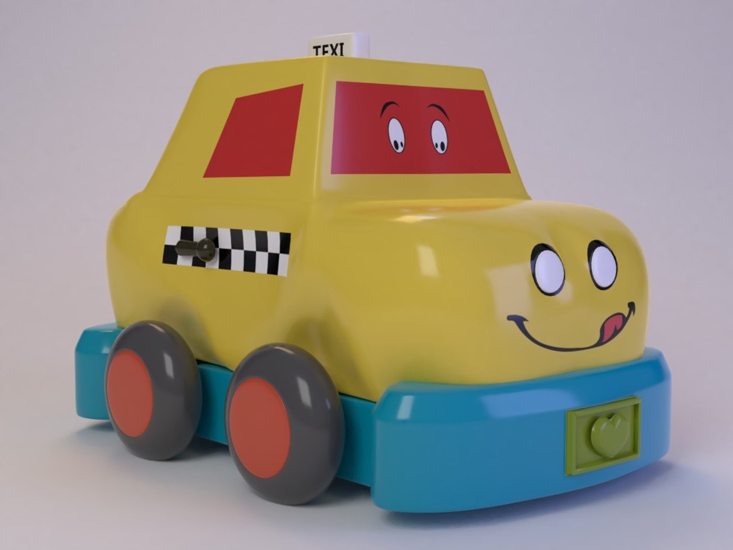 Cartoon Cute Texi 3D Model - TurboSquid 1542657