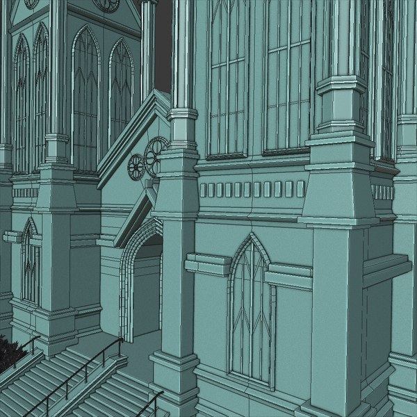 3D model church scene - TurboSquid 1462231