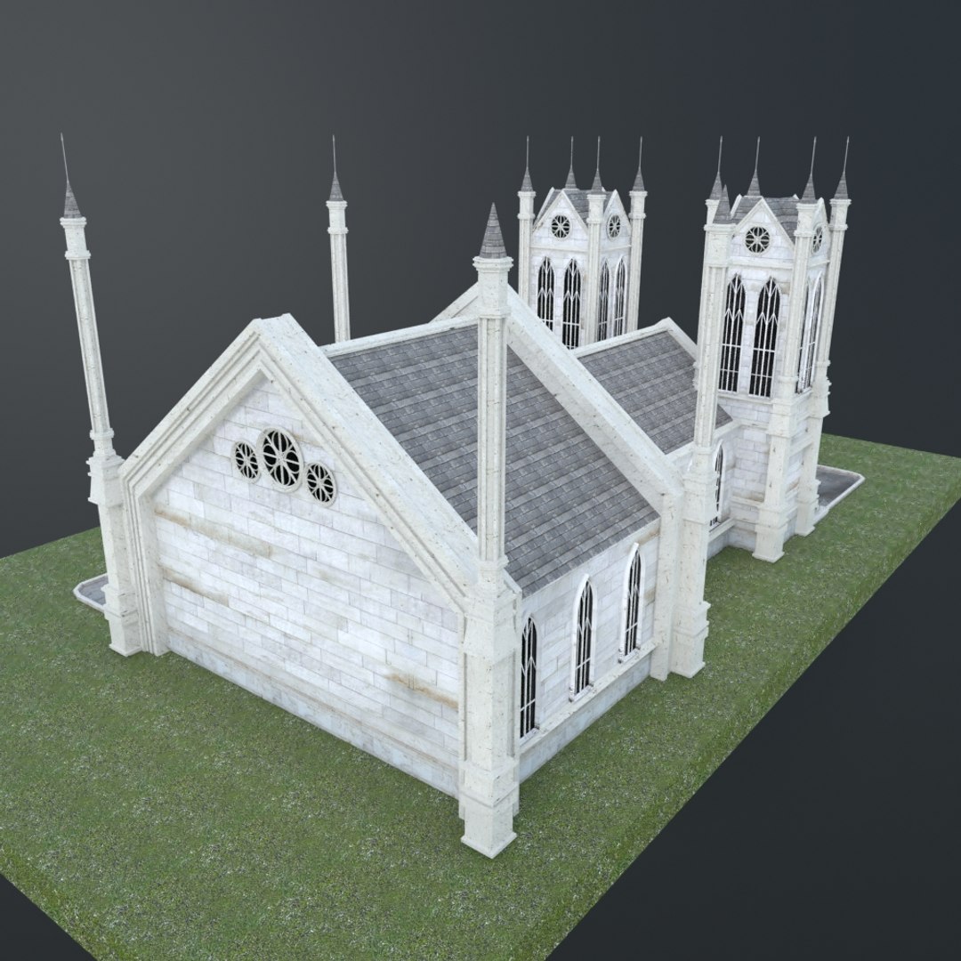 3D model church scene - TurboSquid 1462231