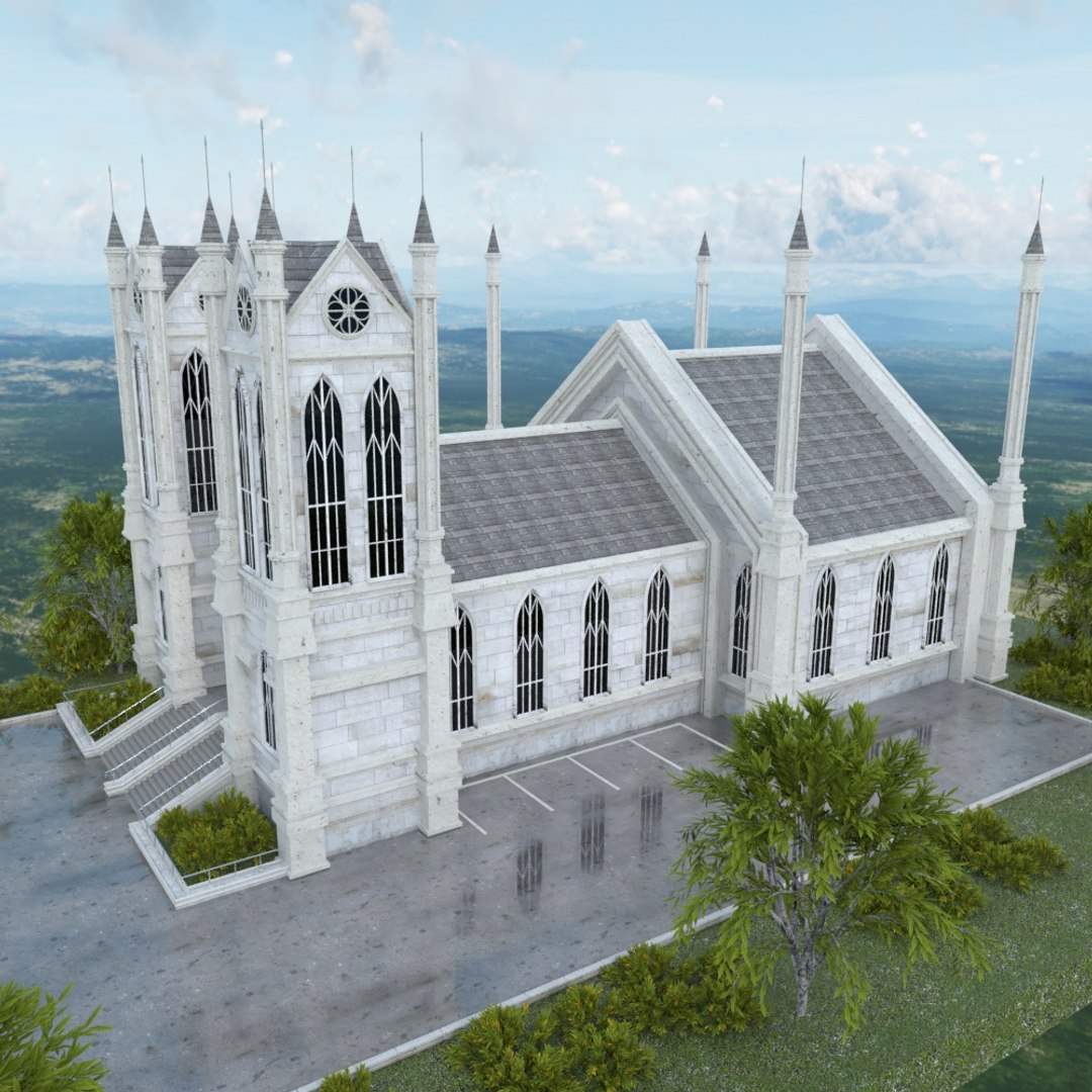3D model church scene - TurboSquid 1462231