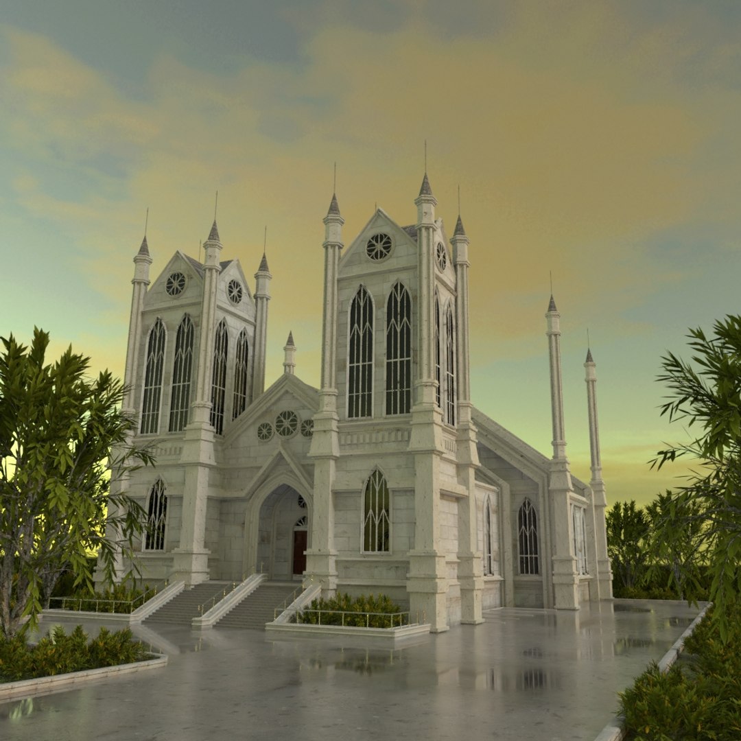 3D model church scene - TurboSquid 1462231