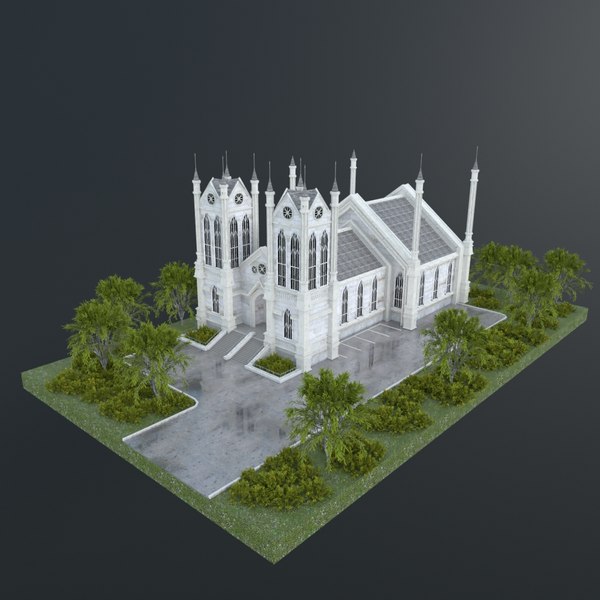 3D model church scene - TurboSquid 1462231