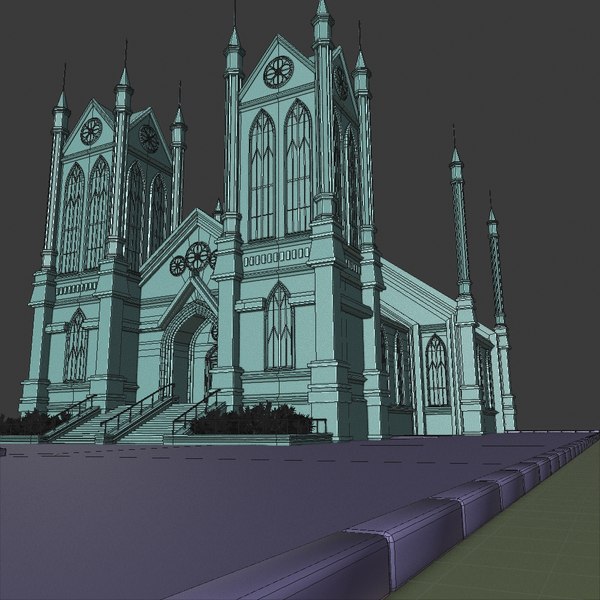 3D model church scene - TurboSquid 1462231