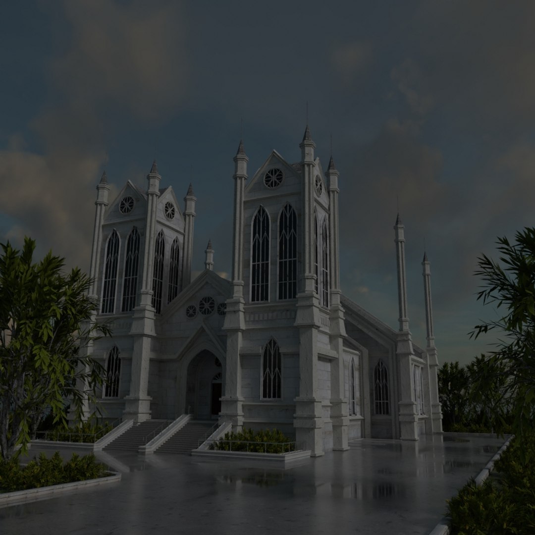 3D model church scene - TurboSquid 1462231