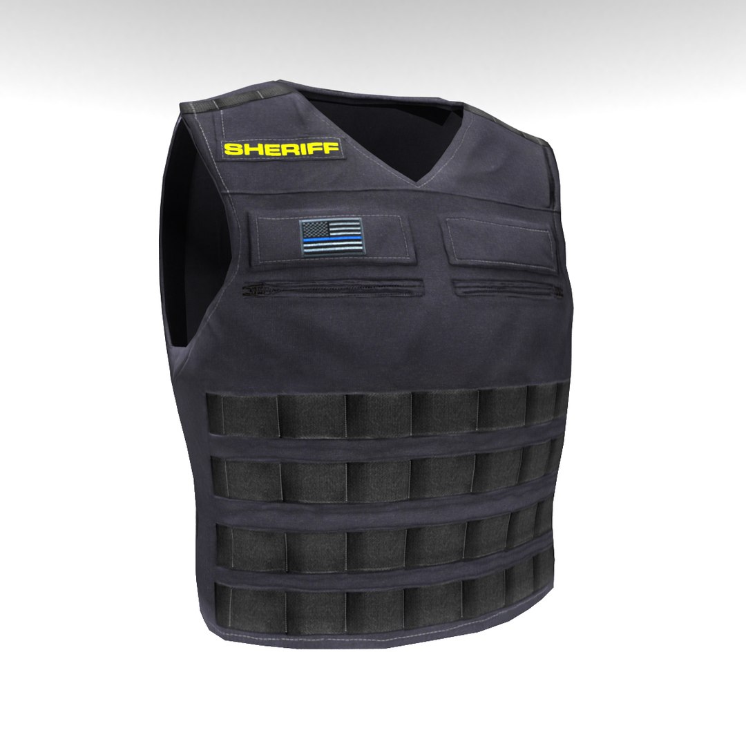 Sheriff vest 3D | 1143873 | TurboSquid