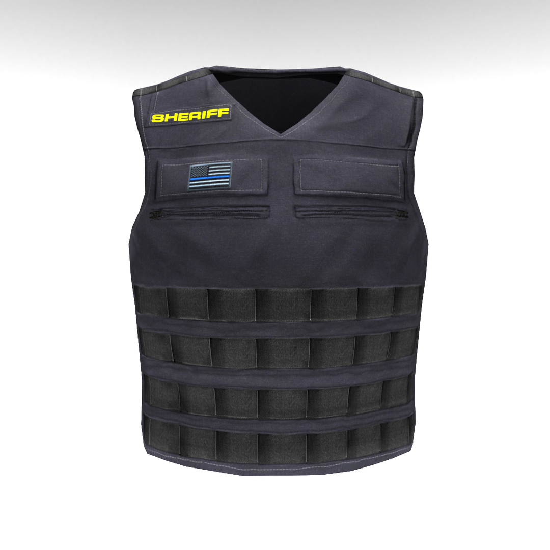 Sheriff vest 3D | 1143873 | TurboSquid