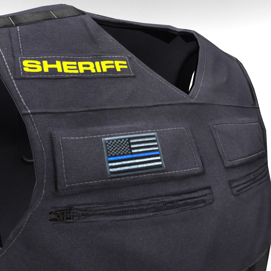 Sheriff vest 3D | 1143873 | TurboSquid