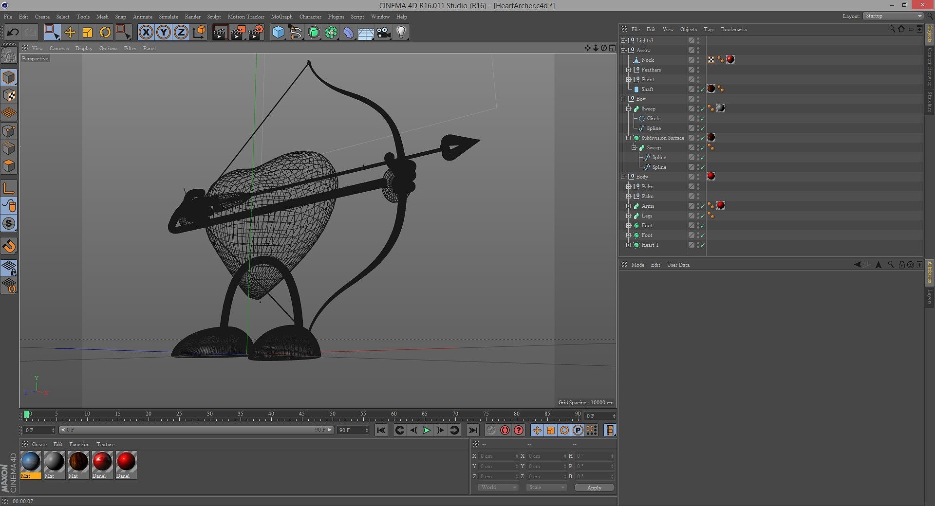 3d Model Heart Archer