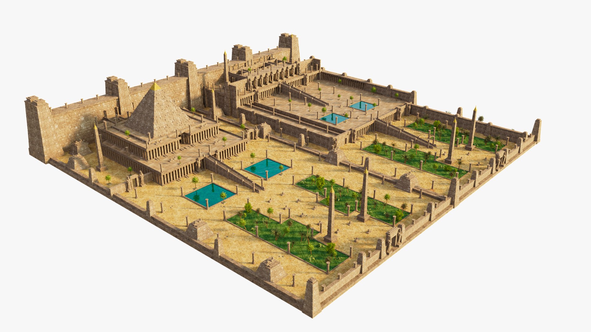 Mortuary Temple Of Hatshepsut 3D Model - TurboSquid 2246931