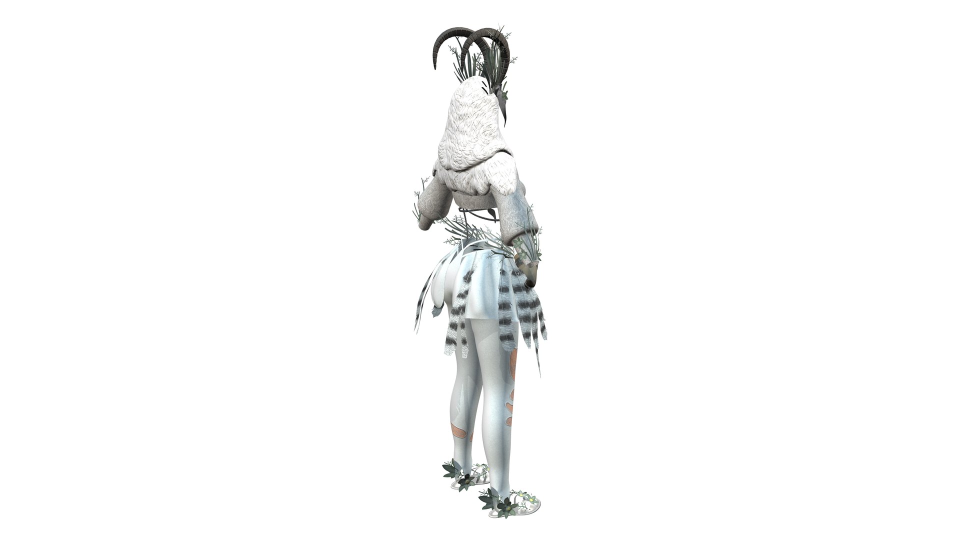 Full Horn Fantasy Outfit 3D Model - TurboSquid 1967839